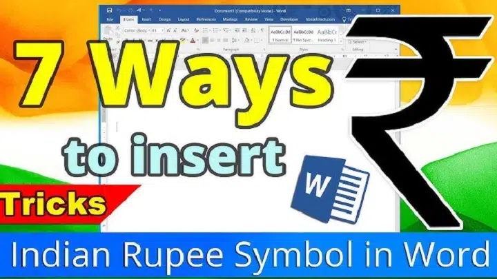 Insert Rupee Symbol in Word: Simple Ways Anyone Can Use the ₹ Sign ...